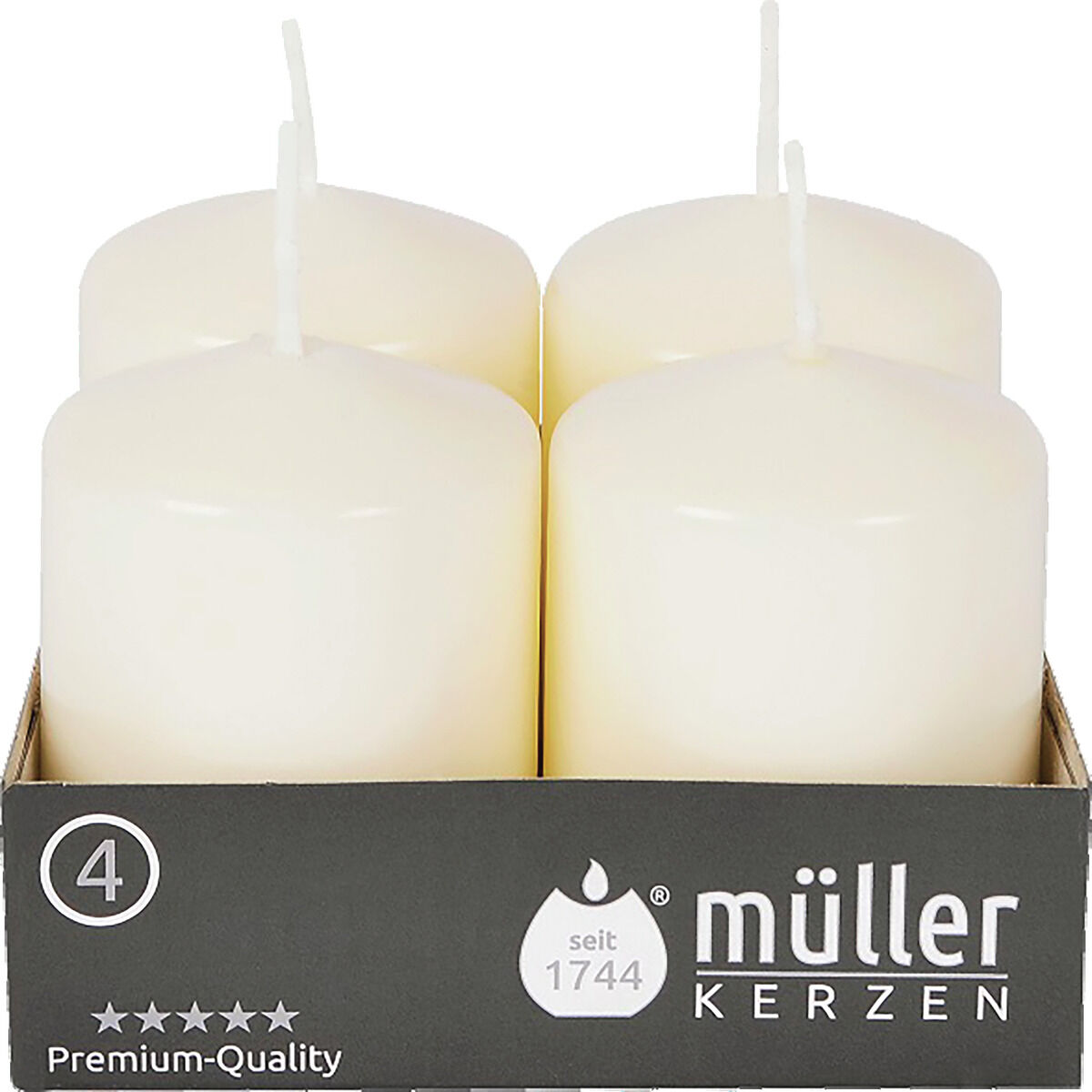 MUELLER LUMANARE STALP CREM 4 BUC TIMP ARDERE 10H | Selgros Romania