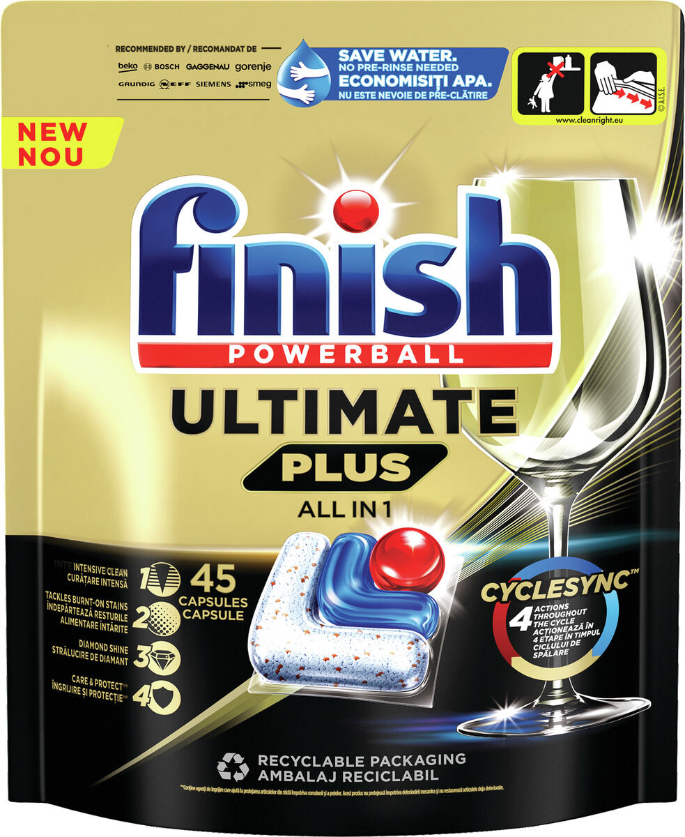 FINISH ULTIMATE PLUS 45 CAPSULE | Selgros Romania