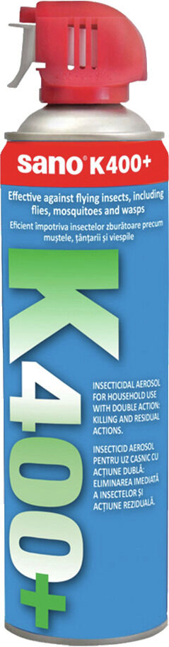 SANO K400+AEROSOL IMPOTRIVA INSECTELOR ZBURATOARE 500ML | Selgros Romania